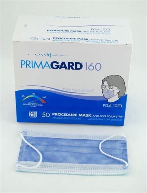 Primed Level 3 Anti Fog Foam Earloop Face Mask 3 Ply With Filter — C6ca