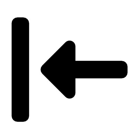 Arrow To Line Left Vector Svg Icon Svg Repo