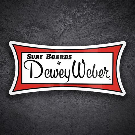 Pegatina De Surf Dewey Weber