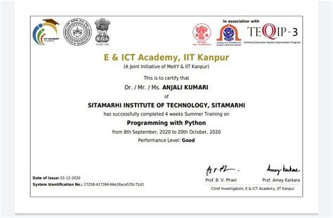 Anjali Kumari On Linkedin Training Pythonlearning