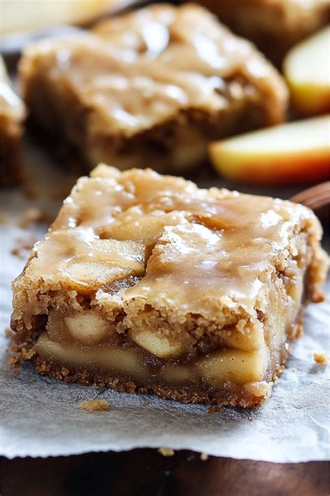 Maple Glazed Apple Blondies A Perfect Autumn Treat