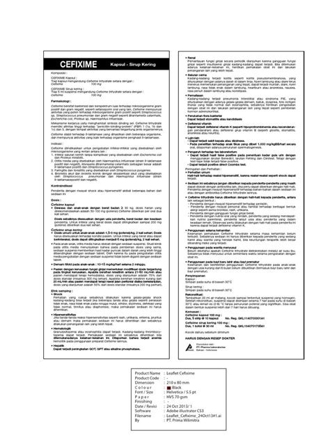 Leaflet Cefixime Pdf