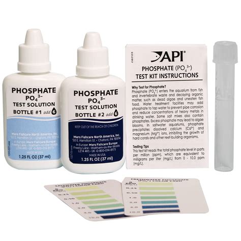 Api Phosphate Test Kit 150 Tests For Freshwater And Marine Aquariums P