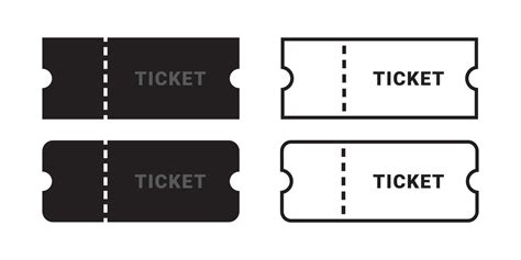 Ticket Shape Vector Art Icons And Graphics For Free Download