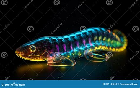 Snake Crawls Out Of The Monitor As A Symbol Of The Python Programming