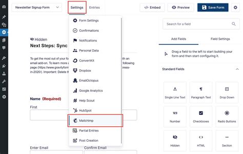 How To Create A Mailchimp Signup Form Gravity Forms Blog