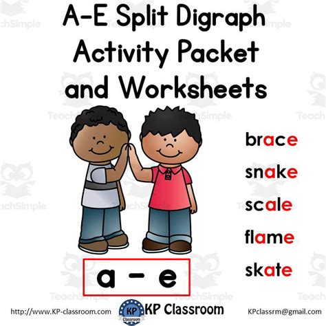 A E Split Digraph Activity Packet And Worksheets By Teach Simple