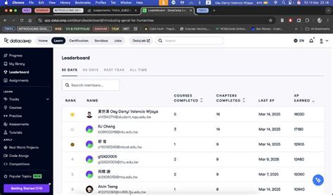 Datascience Ai Continuouslearning Datacamp Coding Oey Darryl Valencio Wijaya 黃世漢