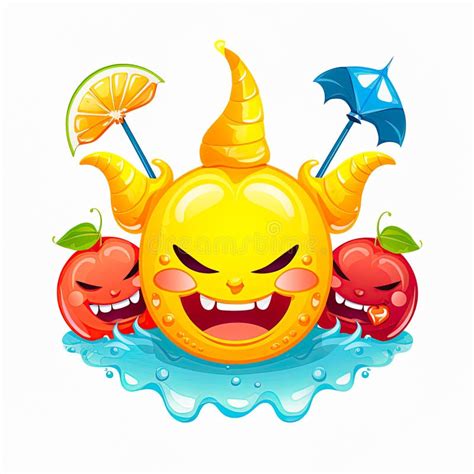 Devil Emoticon Icon Emoji Sticker Cartoon Character Generative Ai Stock Illustration