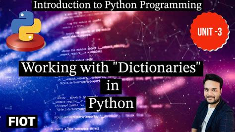Dictionaries In Python Introduction To Python Programming Fiot Jntuh Cse Youtube