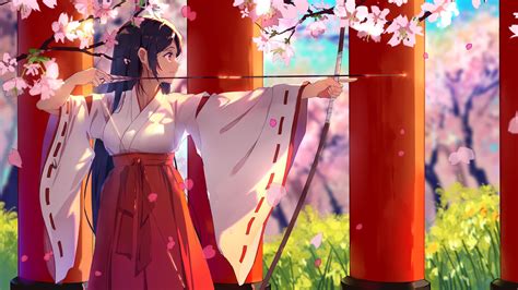 Anime Girls Kimono Wallpapers Wallpaper Cave