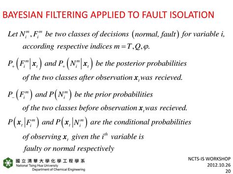 Ppt Bayesian Filtering Of Smearing Effect Fault Isolation In