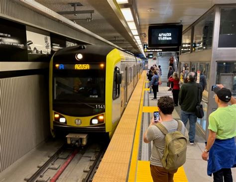 Metro Opens Downtown Regional Connector Subway Streetsblog Los Angeles