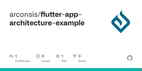 Github Arconsisflutter App Architecture Example