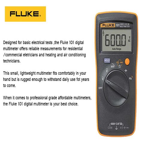Discover The Comprehensive Fluke 101 Digital Multimeter Datasheet