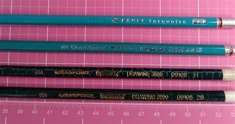 Vintage Sanford And Berol Eagle Drafting Pencils H 4h 2b And 4b New