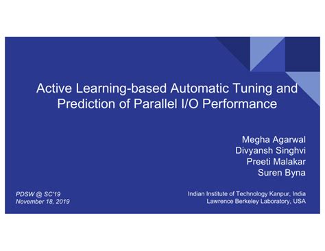 Ppt Active Learning Based Automatic Tuning And Prediction Of