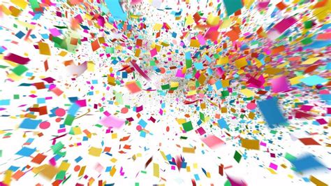 Confetti Explosion In A Burst Of Colors Stock Image Image Of