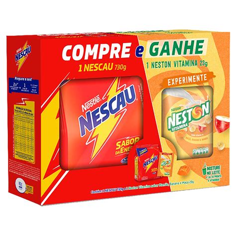 Kit Achocolatado PÓ Nescau 730g GrÁtis Neston Vitamina 23g Gtinean