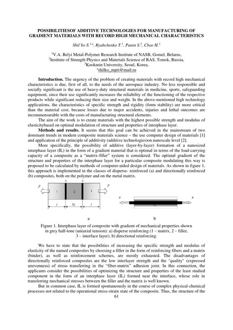 Pdf Possibilities Of Additive Technologies For Manufacturing Of