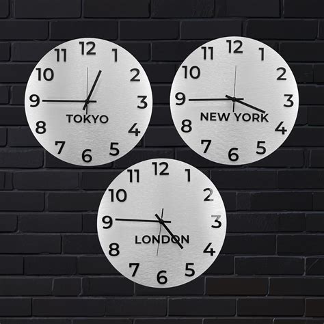 World Timezone Clock Custom Made Time Zones Clocks Modern Time Zone Clocks Modern Hotel