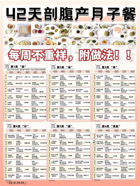 42天剖腹产月子餐食谱分享！