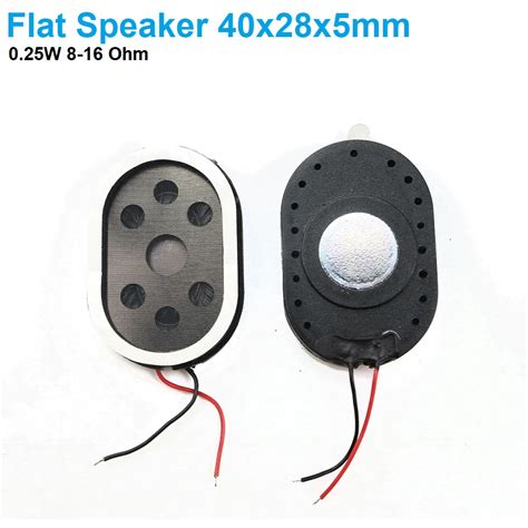 Miniature Flat Speaker 8 16 Ohm 025 Watt 40x28mm Uge Electronics Egypt