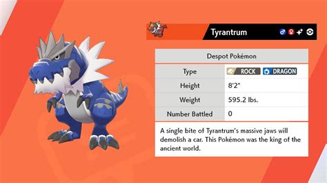 Pokemon Shiny Tyrantrum [remaining Balance] 1 20 Scale World Figure