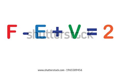 Eulers Polyhedral Formula Mathematic Stock Vector Royalty Free 1965589456