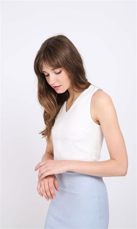 White Abella Top Rwb Womens Fashion Tops Blouses On Carousell