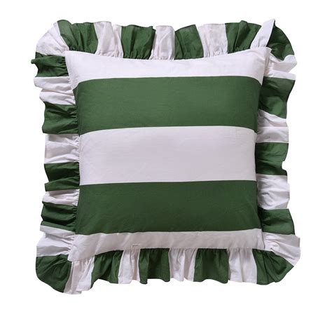 Candy Ruffle European Pillowcase Green Manchester Warehouse