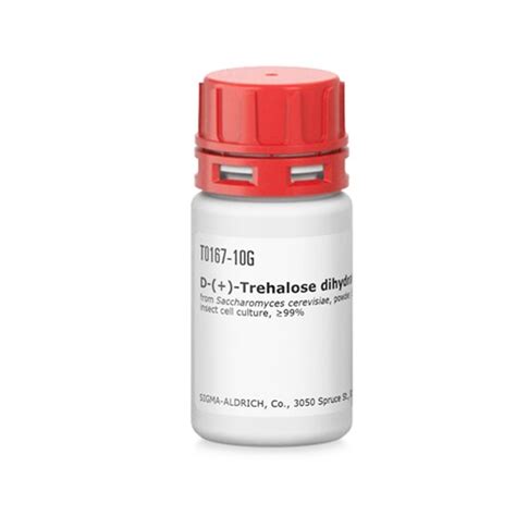 Sigma Aldrich T0167 D Trehalose Dihydrate 100 Gr