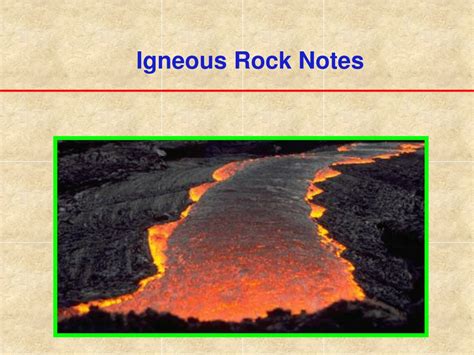 Ppt Igneous Rock Notes Powerpoint Presentation Free Download Id