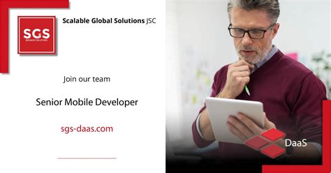 senior mobile developer sgs jsc