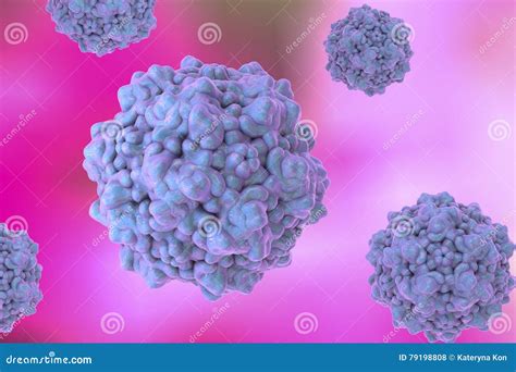 Parvovirus On Colorful Background Royalty Free Illustration