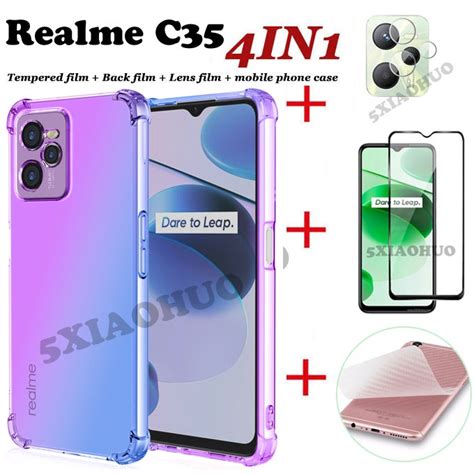 4in1 Oppo Realme C35 C11 C25s C25 C21y C3 C2 C15 Full Screen Tempered