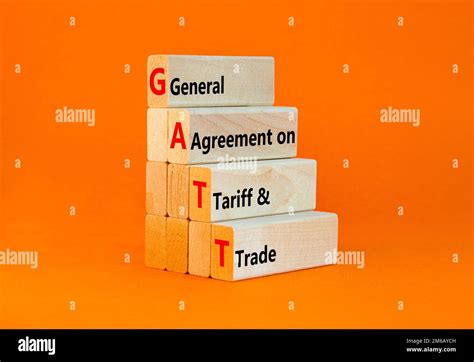 Gatt Symbol Concept Words Gatt General Agreement On Tariff And Trade