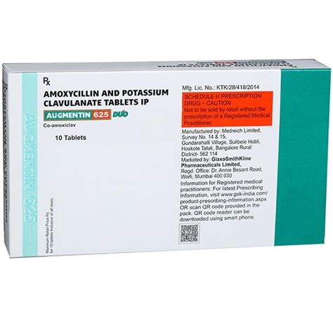 Augmentin 625 Duo Tablet Rigmeds