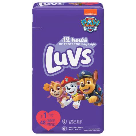 Luvs Diapers Paw Patrol 1 8 14 Lb Jumbo Pack