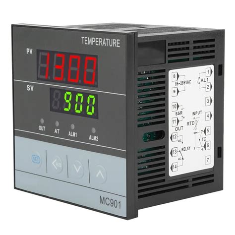 Mc901 Digital Pid Temperature Controller K Type Pt100 Sensor Input Relay Ssr Output Relay Ssr