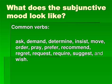 Ppt Mood Indicative Imperative Subjunctive Conditional And Interrogative Powerpoint