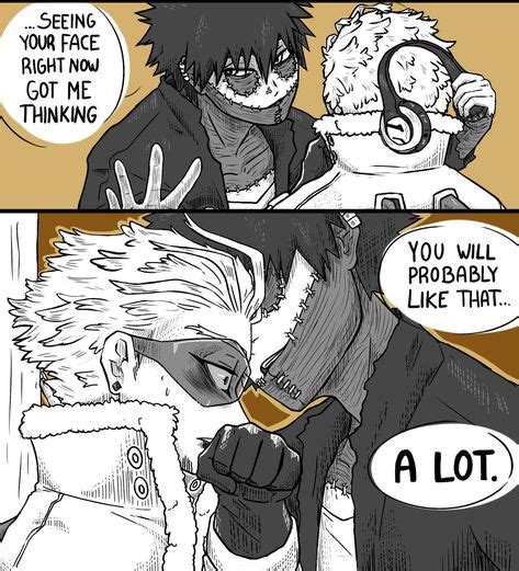 Pin By Singularity On Dabihawks Hero Daddy Dabi X Hawks Comic Kiss