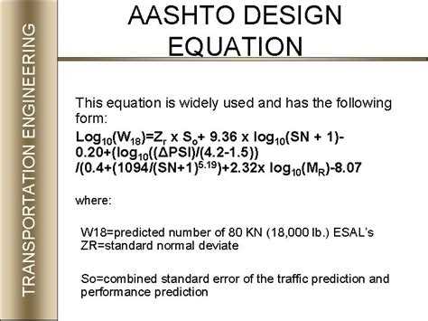 Aashto Pavement Design Method Design Talk