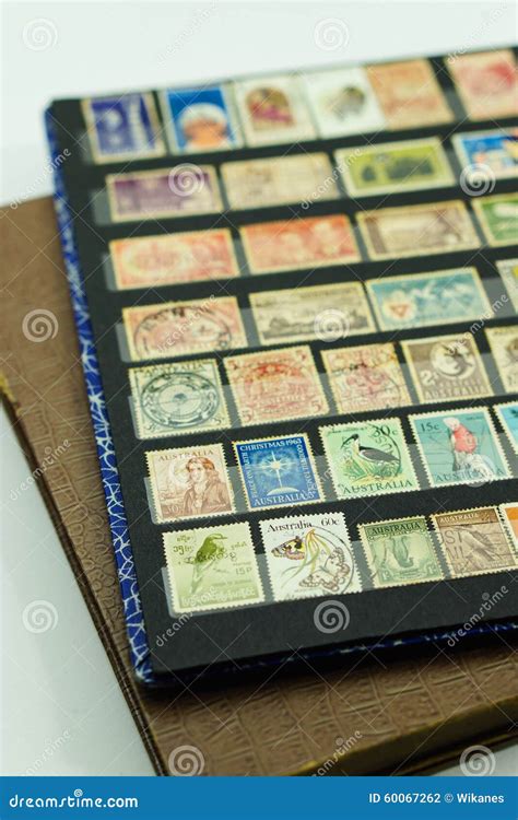 Vintage Postage Stamp Collection Editorial Photography Image Of