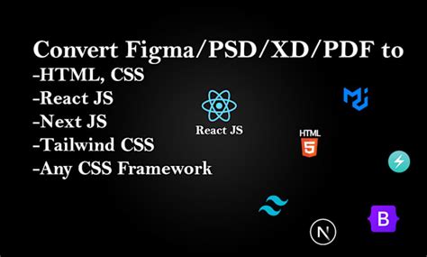 Convert Figmapsdxdpdf To Htmlcss React Next Js Using Bootrap