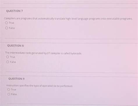 Solved Question 7 Compilers Are Programs That Automatically