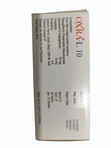10mg Oxra L Tablet At Rs 1930 Box In Nagpur Id 2853259858133