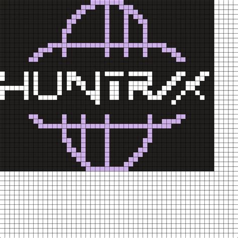Huntrix Logo Perler Purple Perler Bead Pattern Bead Sprites Misc