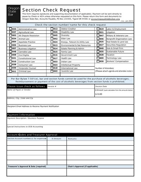 Oregon Section Check Request Download Fillable Pdf 2018 — 2026 Templateroller