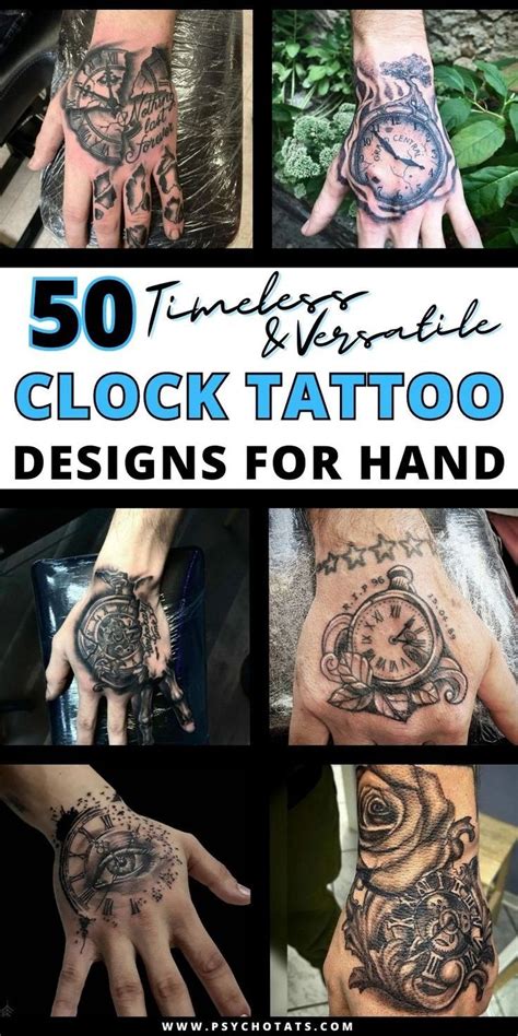 Hand Clock Tattoo Ideas Timeless Designs For Every Personality